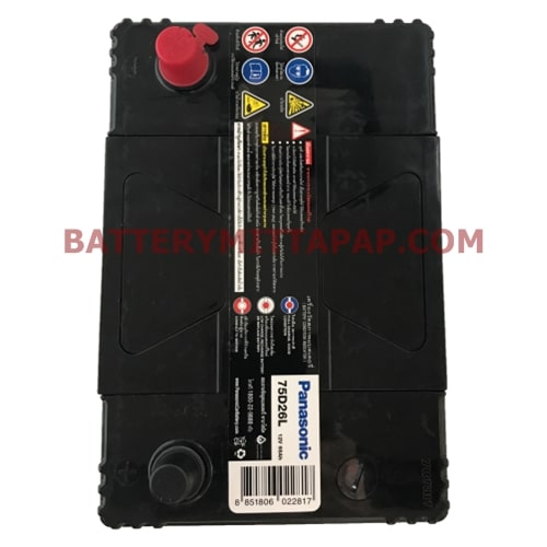 แบตเตอรี่รถยนต์ Panasonic รุ่น 75D26R-MF แบตเตอรี่กึ่งแห้ง ...