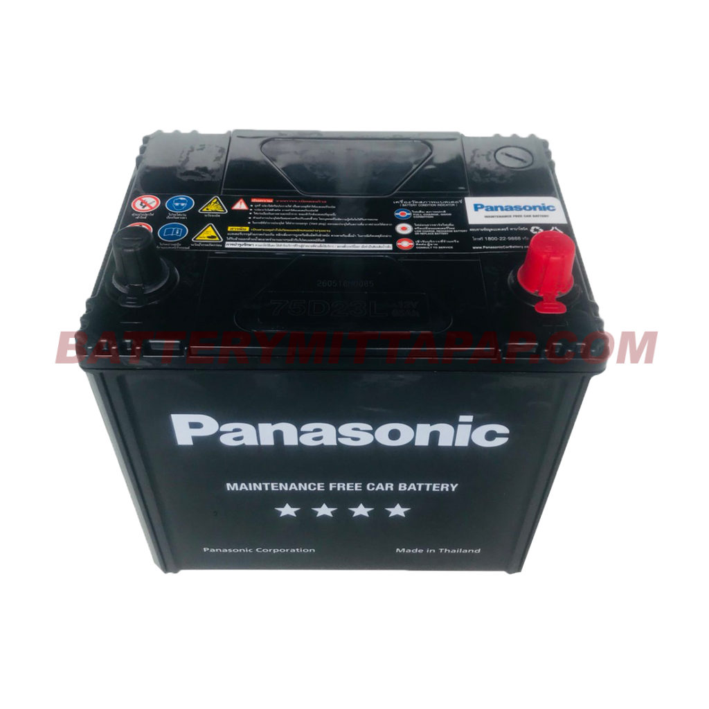 แบตเตอรี่รถยนต์ Panasonic รุ่น 574H28L-MF (DIN75-MF) แบตเตอรี่กึ่งแห้ง ...